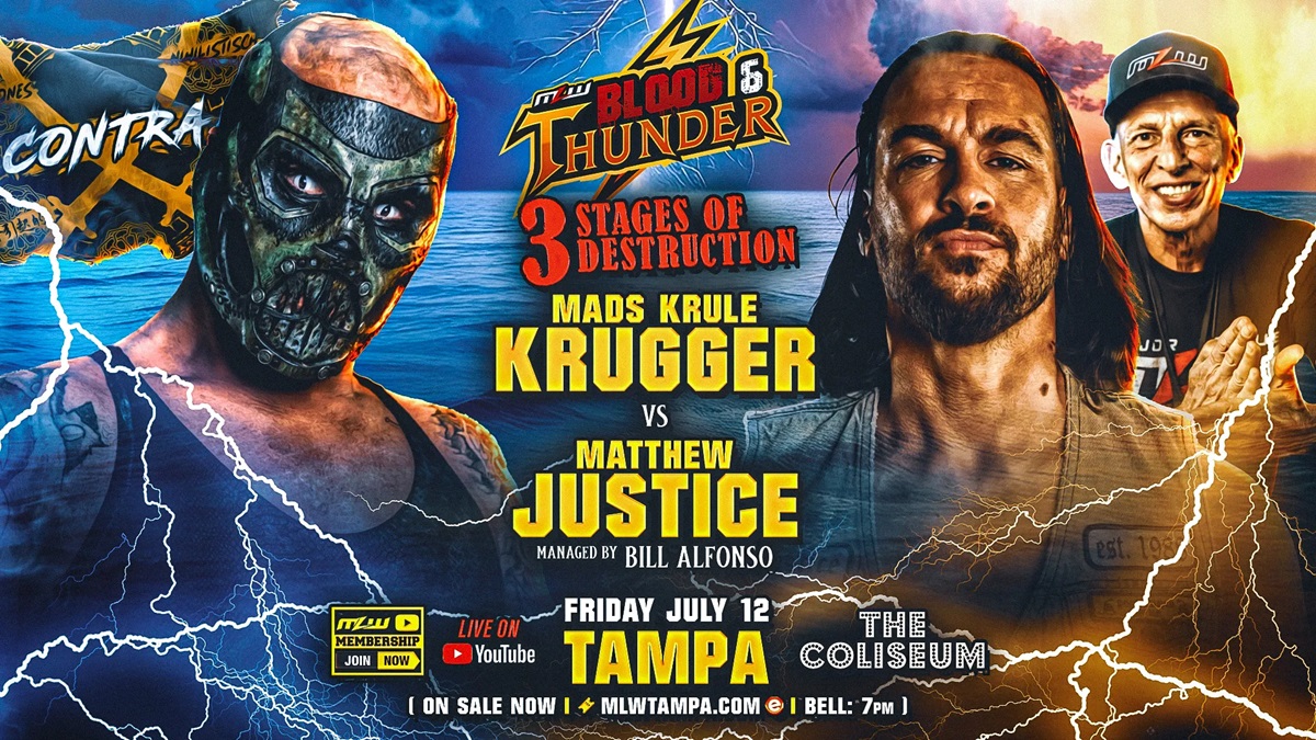 MLW Blood & Thunder 2024: Matthew Justice y Mads Krule Krügger, en un ...